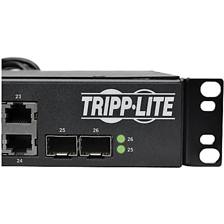 Tripp Lite 24 Port Gigabit Ethernet Switch L2 Managed w 12 Outlet PDU ...