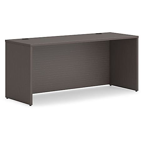 HON Mod 66 Credenza Computer Desk Shell Slate Teak - Office Depot