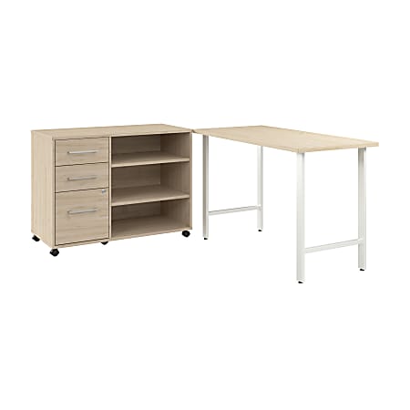 Bush Business Furniture Hustle 48 W Computer Desk and Storage Cabinet ...