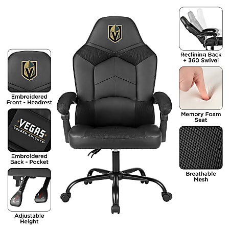 Imperial NHL Adjustable Oversized Vinyl High Back Office Task Chair Las ...
