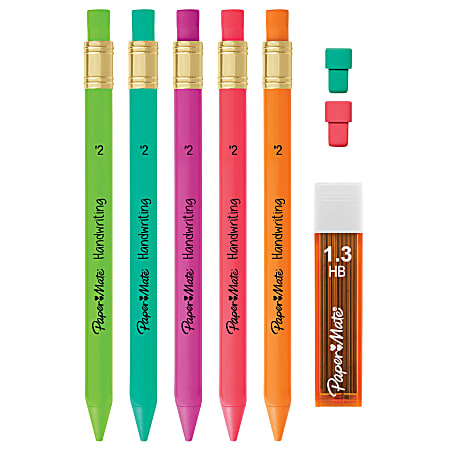 Paper Mate Handwriting Mechanical Pencil Set 2 Lead 1.3 mm Assorted ...