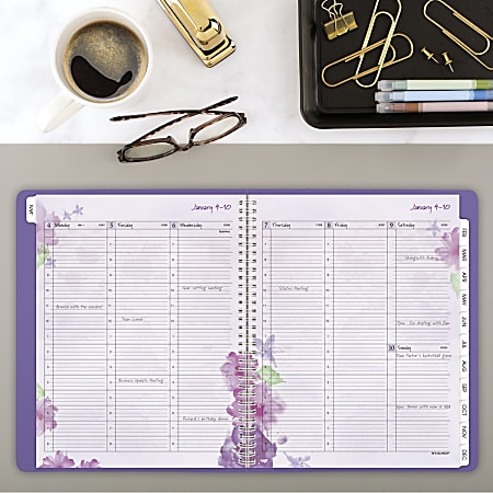 AT A GLANCE Beautiful Day 2027 Weekly Monthly Appointment Book Planner ...