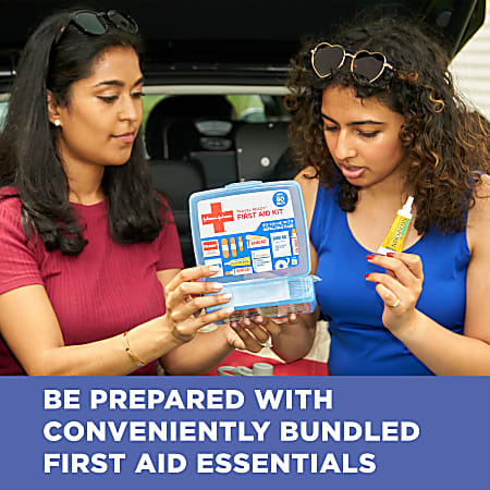 Johnson Johnson Travel Ready Portable Emergency First Aid Kit 80 pieces ...