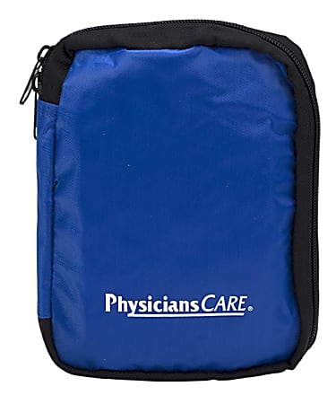 PhysiciansCare Soft Sided First Aid Kit Blue 95 Pieces - Office Depot