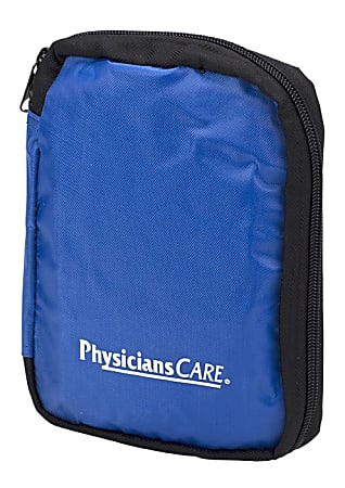 PhysiciansCare Soft Sided First Aid Kit Blue 95 Pieces - Office Depot