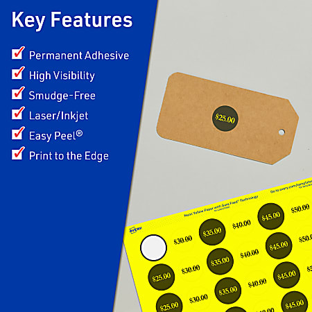 Avery Print To The Edge Labels With Sure Feed Technology 94500 NYP80 ...