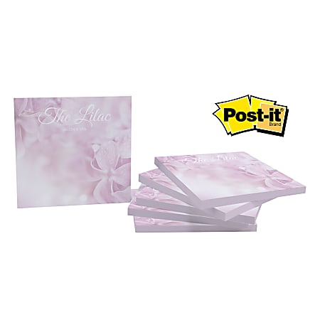 Custom Full Color Post it Notes 3 x 3 50 Sheets Per Pad Assorted Colors ...