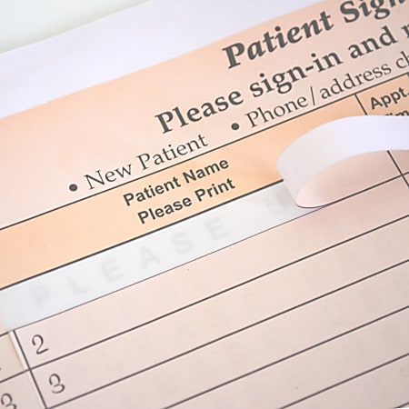 HIPAA Compliant PatientVisitor Privacy 2 Part Sign In Sheets 8 12 x 11 ...