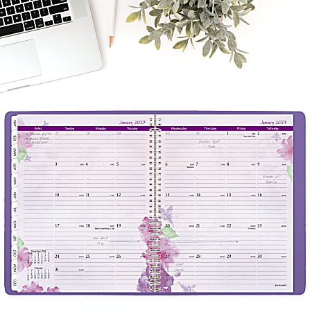 AT A GLANCE Beautiful Day 2026 Weekly Monthly Appointment Book Planner ...