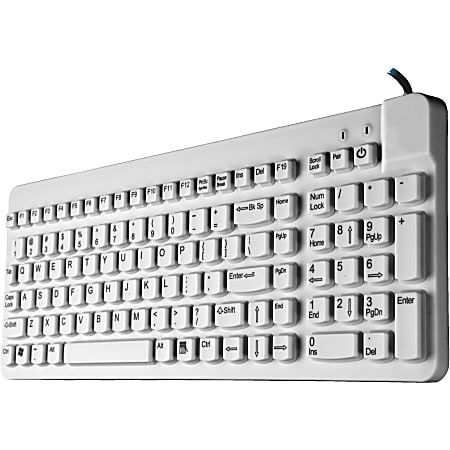 Man Machine Premium Full Size Waterproof Disinfectable Keyboard Cable ...