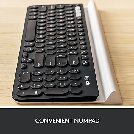 Logitech K780 Multi Device Wireless Keyboard Full Size BlackWhite 920 ...