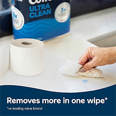 Cottonelle Ultra Clean Toilet Paper 1 Ply White Paper 12 Pack - Office ...