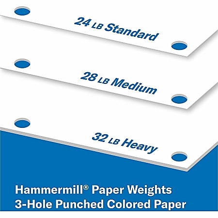 Hammermill Copy Plus 3 Hole Punched Multi Use Printer Copy Paper 10 ...