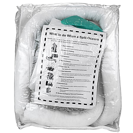 Hospeco TaskBrand Oil Only Spill Response Kit 5 Gallon White - Office Depot
