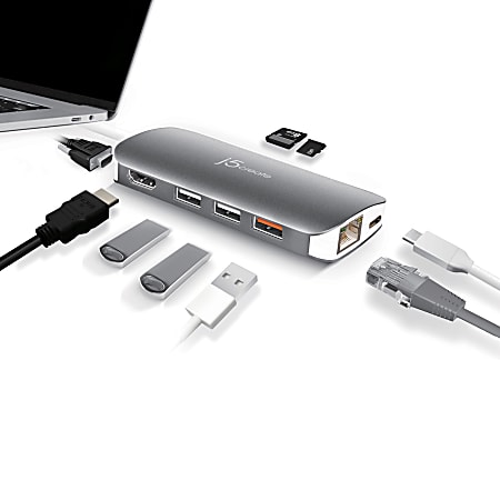 J5create USB C Multi Adapter Cord JCD384 Office Depot