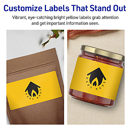 Avery Print To The Edge Labels With Sure Feed Technology And Easy Peel ...