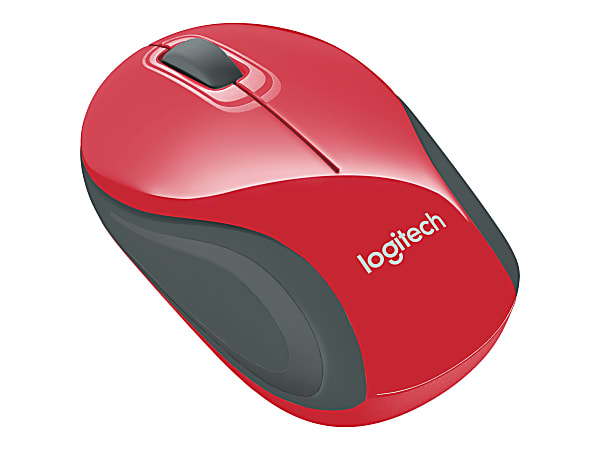 Logitech M187 Mini Wireless Optical Mouse Red 910 002727 - Office Depot