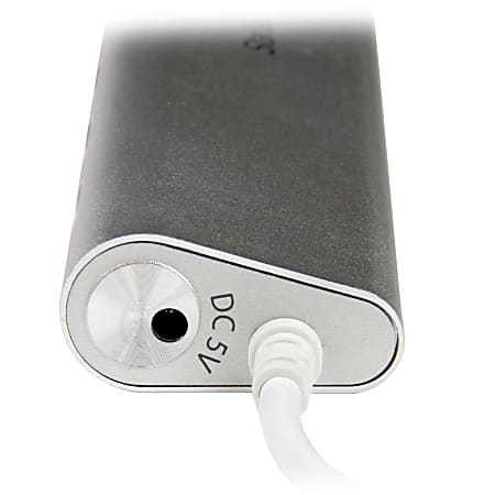 StarTech.com 7 Port Compact USB 3.0 Hub with Built in Cable Aluminum ...