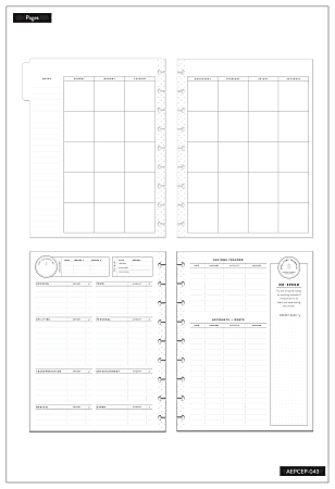 Happy Planner Bright Budget Classic Planner Extension Pack 7 x 9 14 ...