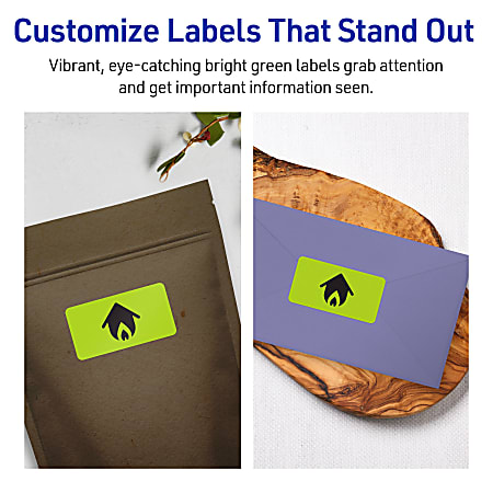 Avery Print To The Edge Labels With Sure Feed Technology And Easy Peel ...