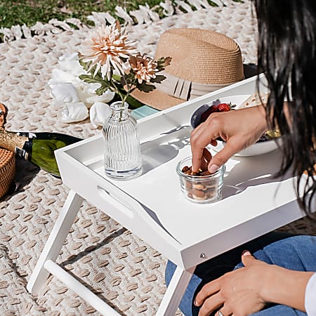 White bed tray store