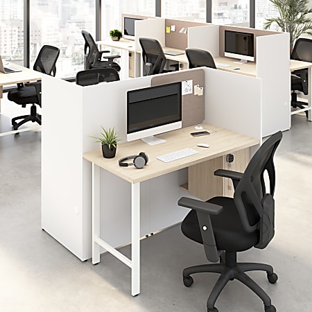 Bush Business Furniture Hustle 48 inch Cubicle Desk for Office with ...