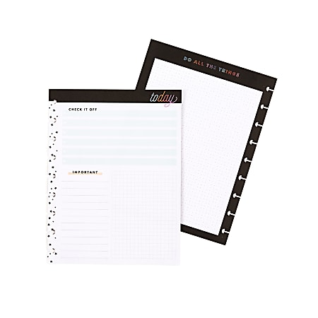 Happy Planner Classic Filler Paper 40 Sheets 7 x 9 14 Todays Notes ...