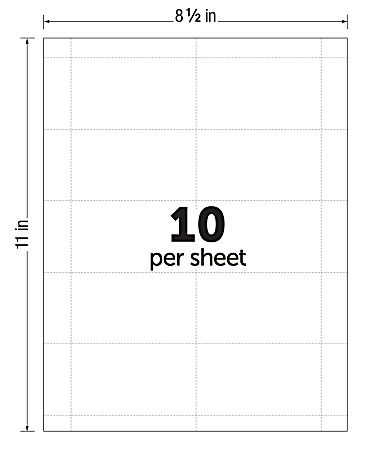 Office Depot Brand Matte Business Cards 2 x 3 12 White Pack Of 300 ...