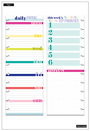 Happy Planner Refill Big Half Sheet Filler Paper 4 18 x 11 60 Sheets ...