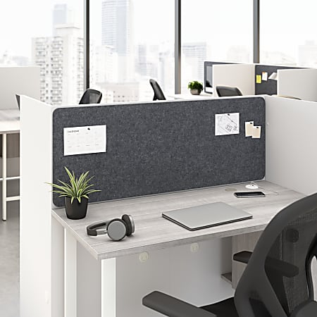 Bush Business Furniture Hustle Tackboard for 48 inch Cubicle Desk ...