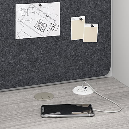 Bush Business Furniture Hustle Tackboard for 48 inch Cubicle Desk ...