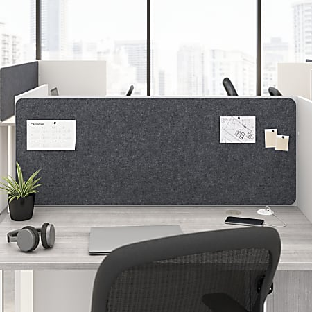 Bush Business Furniture Hustle Tackboard for 48 inch Cubicle Desk ...