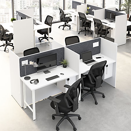 Bush Business Furniture Hustle Tackboard for 60 inch Cubicle Desk ...