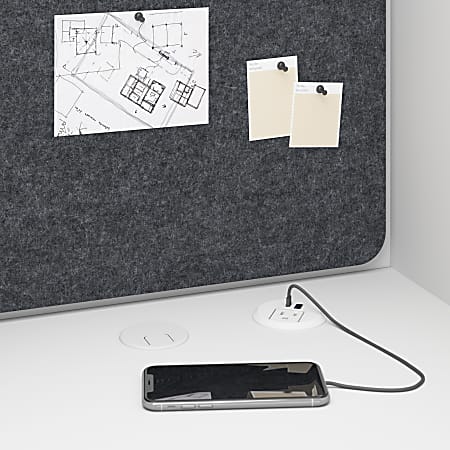 Bush Business Furniture Hustle Tackboard for 60 inch Cubicle Desk ...