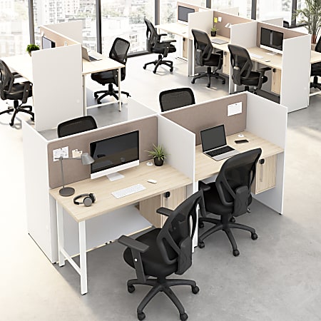 Bush Business Furniture Hustle Tackboard for 60 inch Cubicle Desk ...