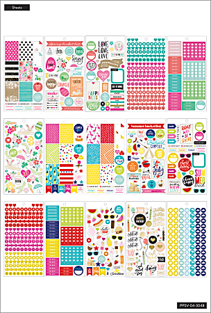 Happy Planner Classic Stickers 9 H x 4 34 W x 14 D Seasonal Value Pack ...