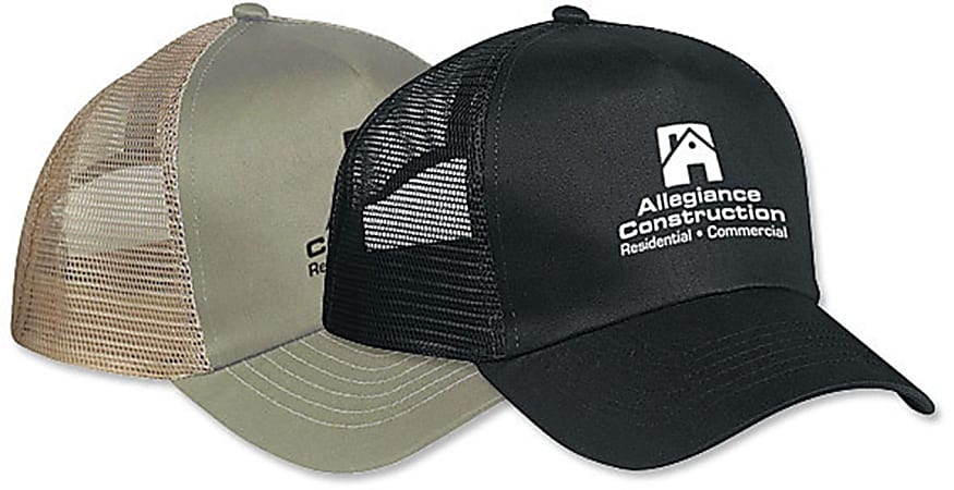 5 Panel Mesh Back Cap - Office Depot