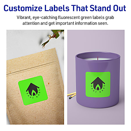 Avery Printable Labels With Sure Feed Technology 94104 NGP20 Square 2 ...