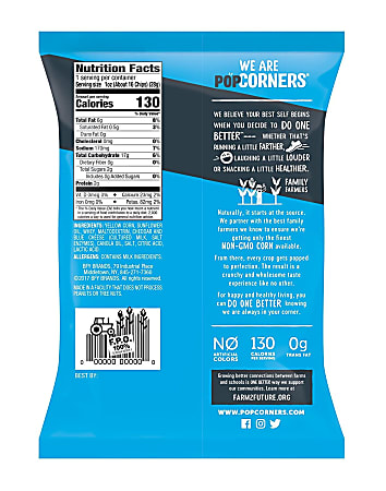 Popcorners White Cheddar 1 Oz Case Of 64 Bags - Office Depot