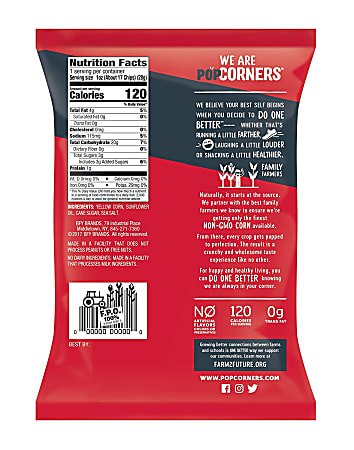 Popcorners Kettle Corn 1 Oz Case Of 64 Bags - Office Depot