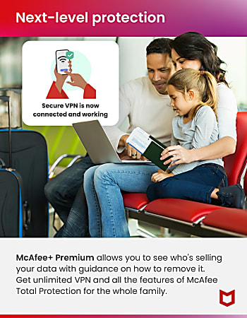 McAfee®+ Premium Antivirus & Internet Security Software, Family, For ...