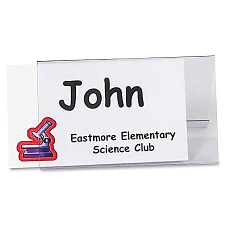 C Line Heavyweight Rigid Plastic Name Tent Holder Small Size 2 x 3 12 ...
