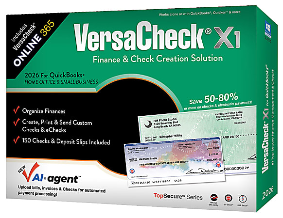 VersaCheck X1 2026 For QuickBooks VersaCheck ONLINE Gold Bundle 1 User ...