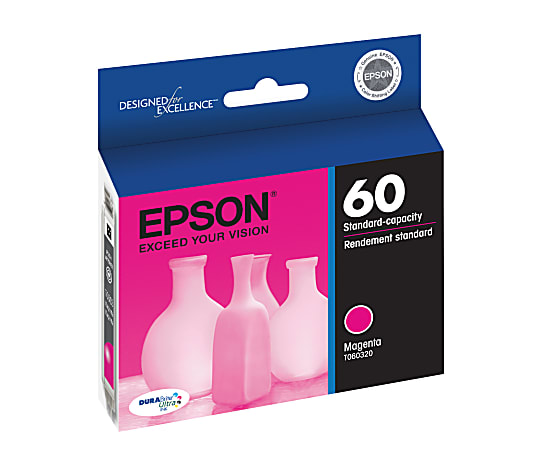 Epson® 60 DuraBrite® Ultra Magenta Ink Cartridge, T060320-S