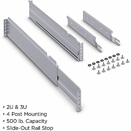 CyberPower CP2RAIL02 4 Post Rack Mount Rail Kit Silver 5YR Warranty ...