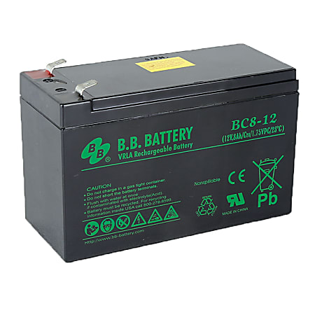B B BC Series Battery BC8 12 B SLA1285 - Office Depot