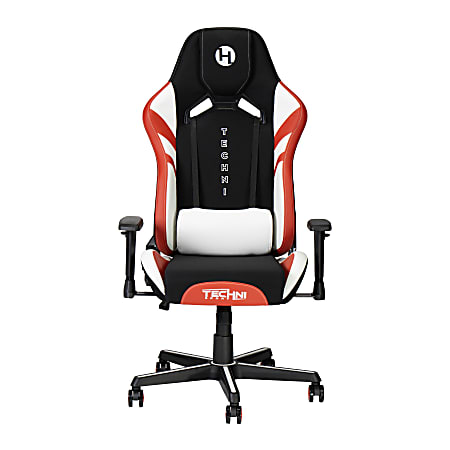 Techni Sport Echo 2.0 Ergonomic Fabric Computer Gaming Chair RedBlack ...
