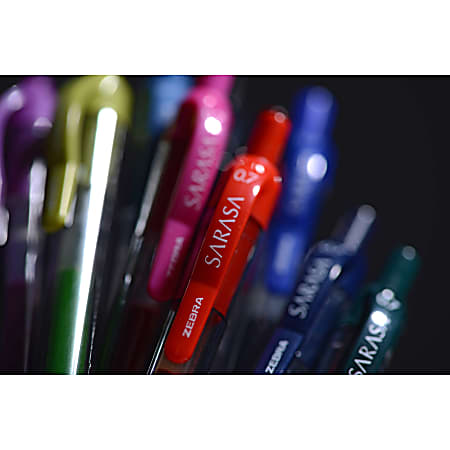 Zebra Pen Sarasa Gel Retractable Pens Medium Point Type 0.7 mm Point ...