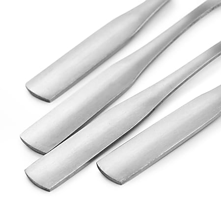 Gibson Home Classic Profile Tea Spoon 4 Piece Set Silver - Office Depot