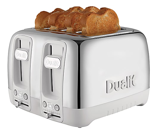 Dualit Domus 4 Slice Extra Wide Slot Multi Function Toaster Porcelain ...